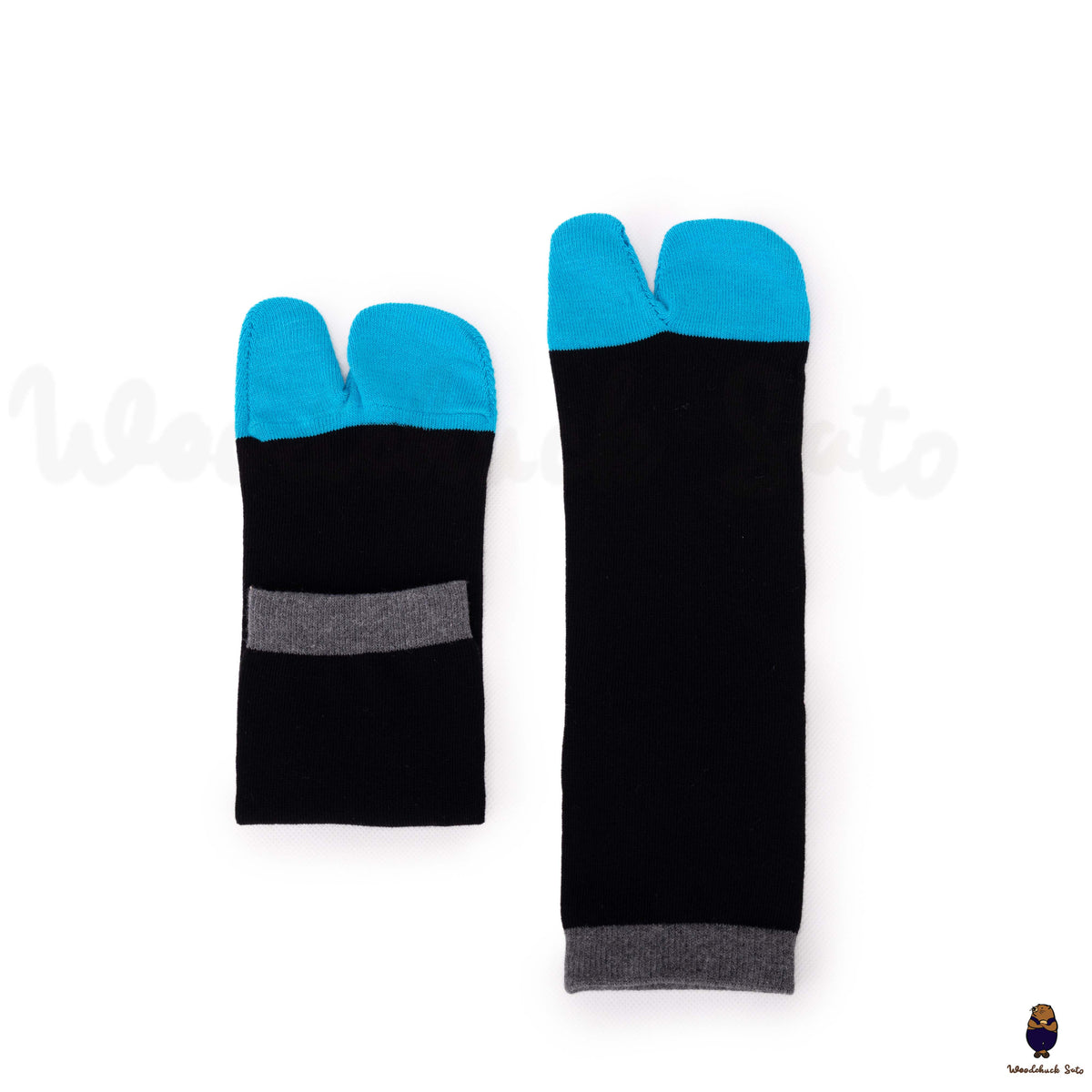 Japanese style men's Split-Toe tabi cotton quarter anklets socks fit s ...